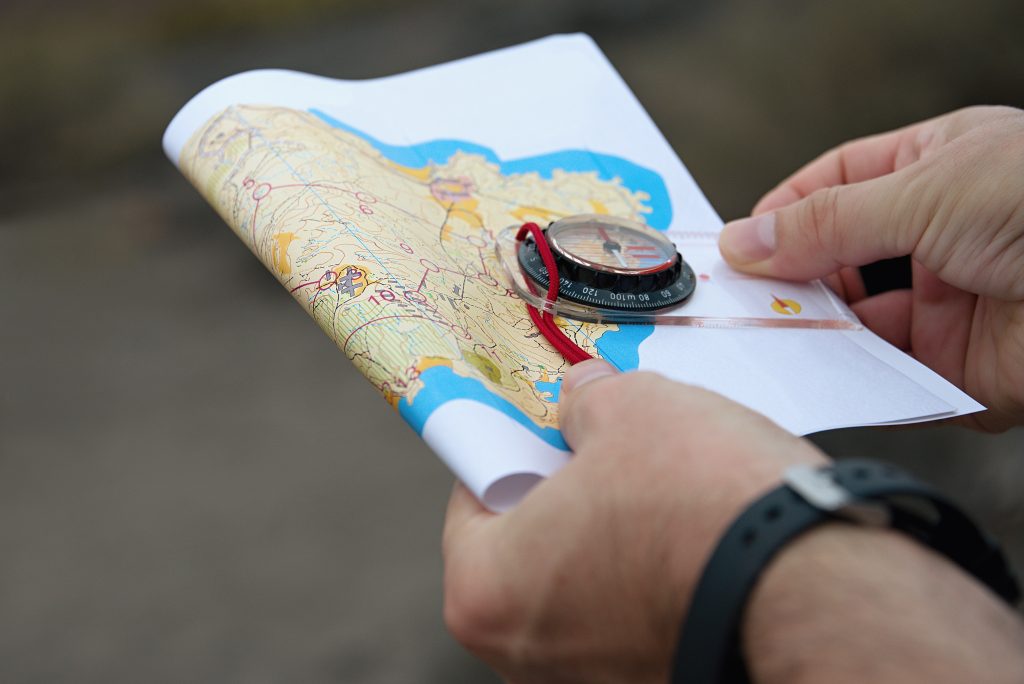 Old methods work in new world: Using a map and a compass to orienteer ...